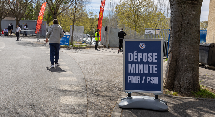 Accueil PMR-PSH Stade de la Mosson - MHSC Foot